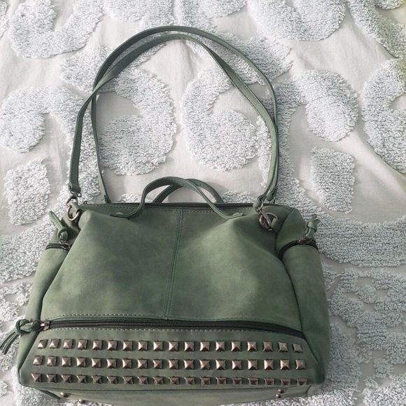 Bags | Jade Green Shopper Bag With Shoulder Straps | Poshmark